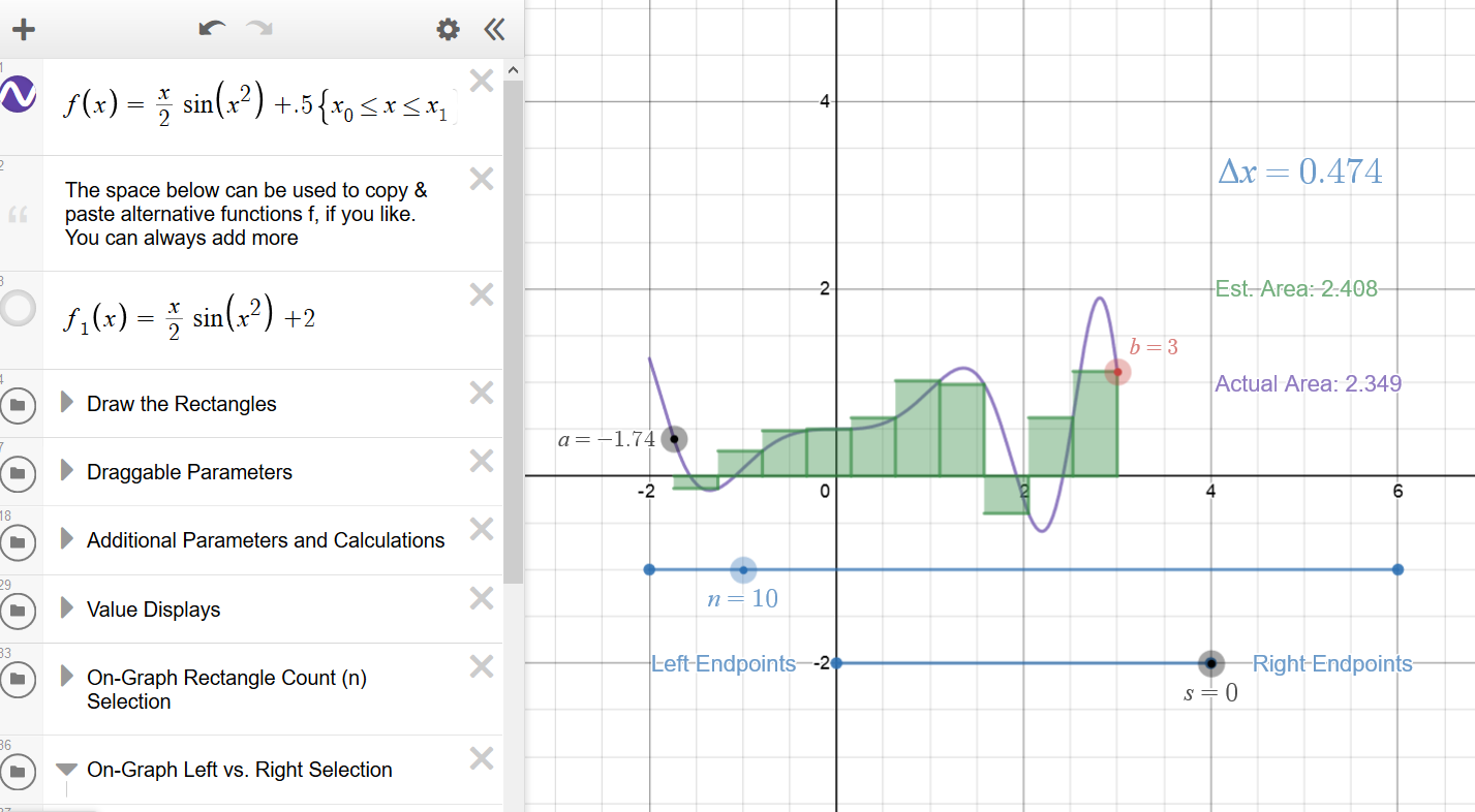 Dancing Rectangles Building An Interactive Riemann Sum Demo In